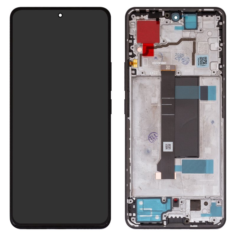 LCD compatible with Xiaomi Poco X6, Redmi Note 13 Pro 5G, (black, with ...