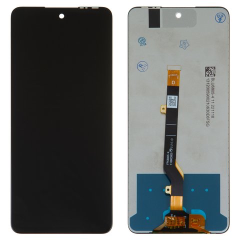LCD compatible with Infinix Hot 11s NFC, (black, without frame, High ...
