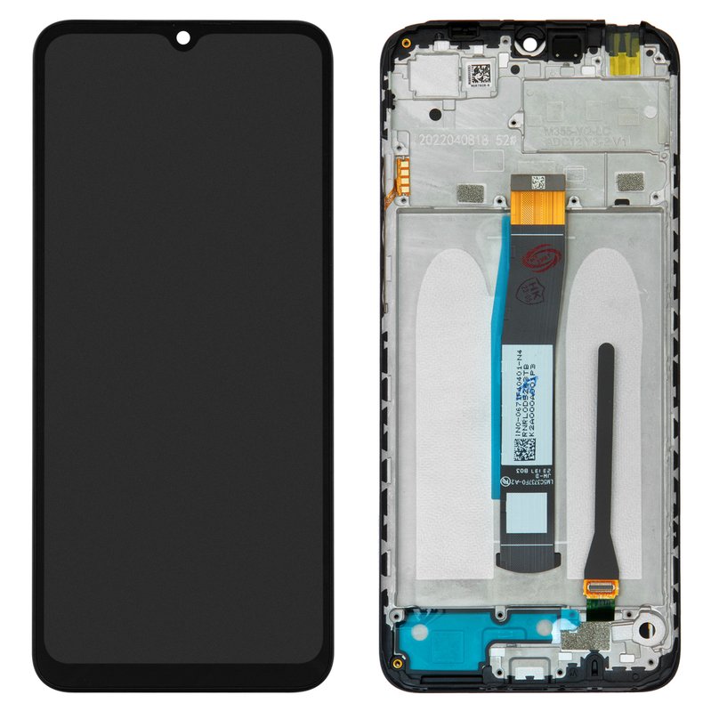 LCD compatible with Xiaomi Poco C40, Redmi 10C, (black, with frame ...